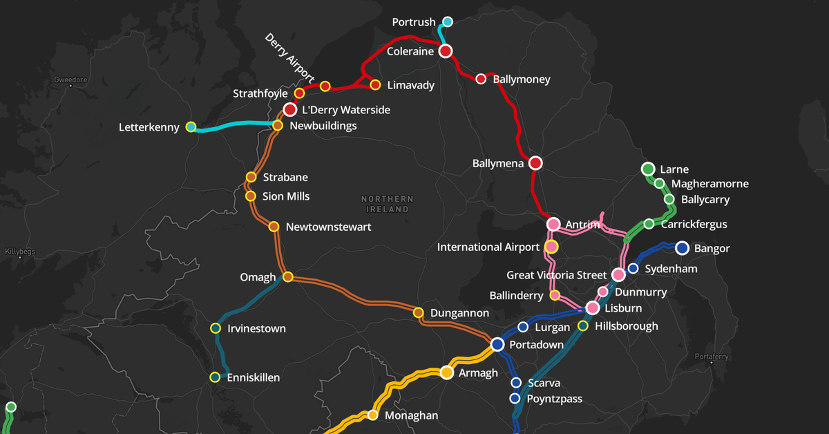 Interactive NI Railways 2040 map | NI Planner