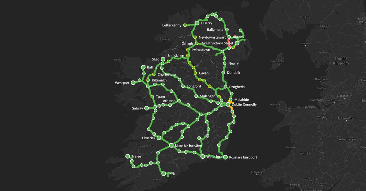 Ireland interactive rail map 2040 | NI Planner